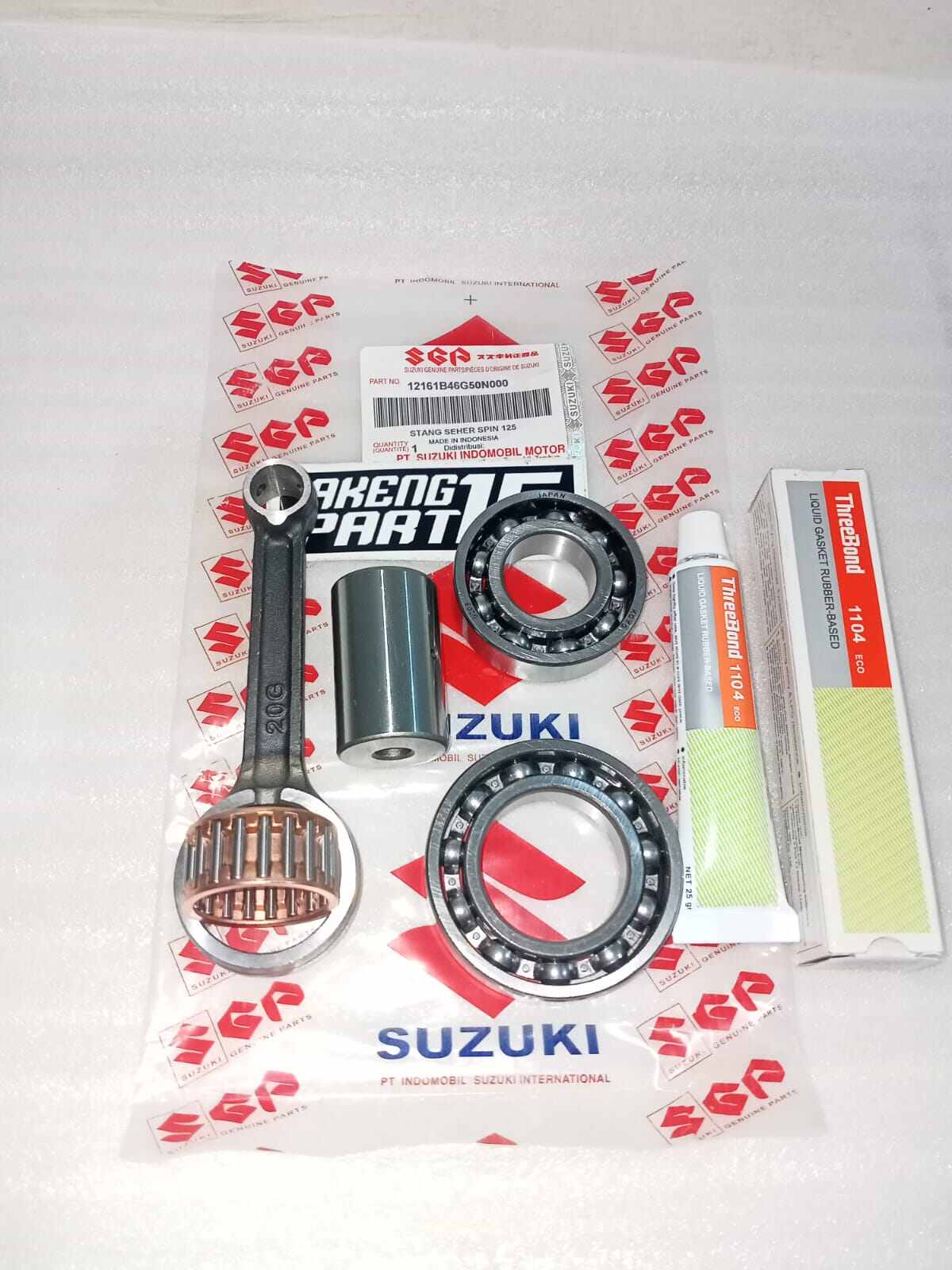 Stang seher spin+Bering 6007-6205 lem Spin 125/SkyDrive/Skywave asli ...