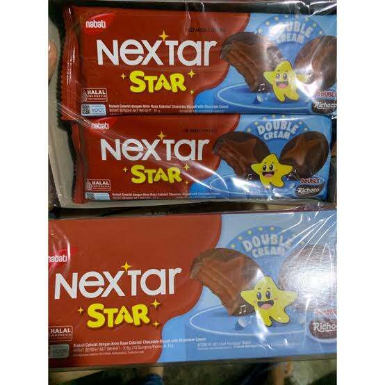 Biskuit Nextar Star Double Cream Coklat 1 box / 10 pcs | Lazada Indonesia