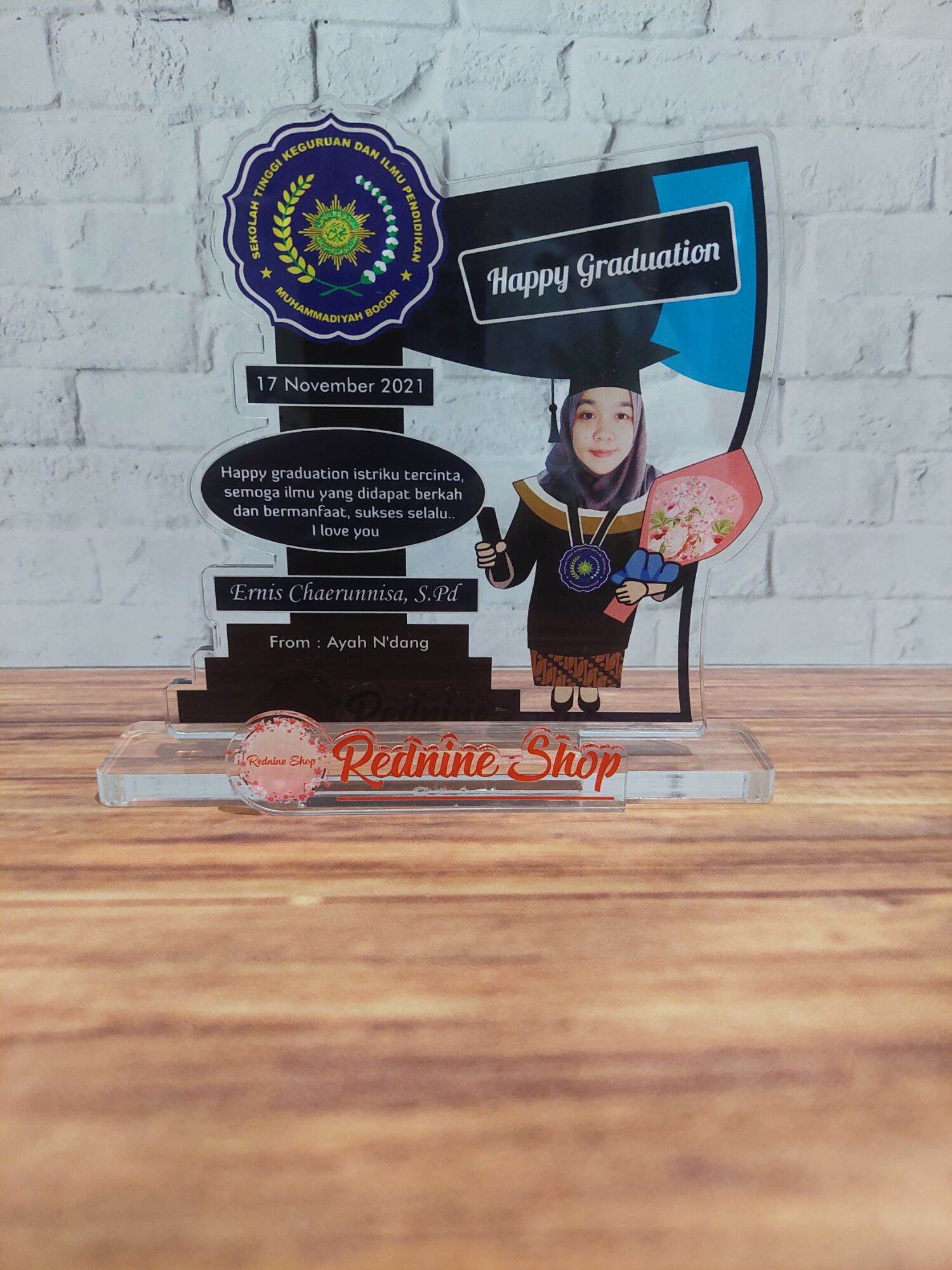 Plakat Akrilik Custom/Wisuda/Graduation/Kado Wisuda/Plakat Ukuran 20x10 ...