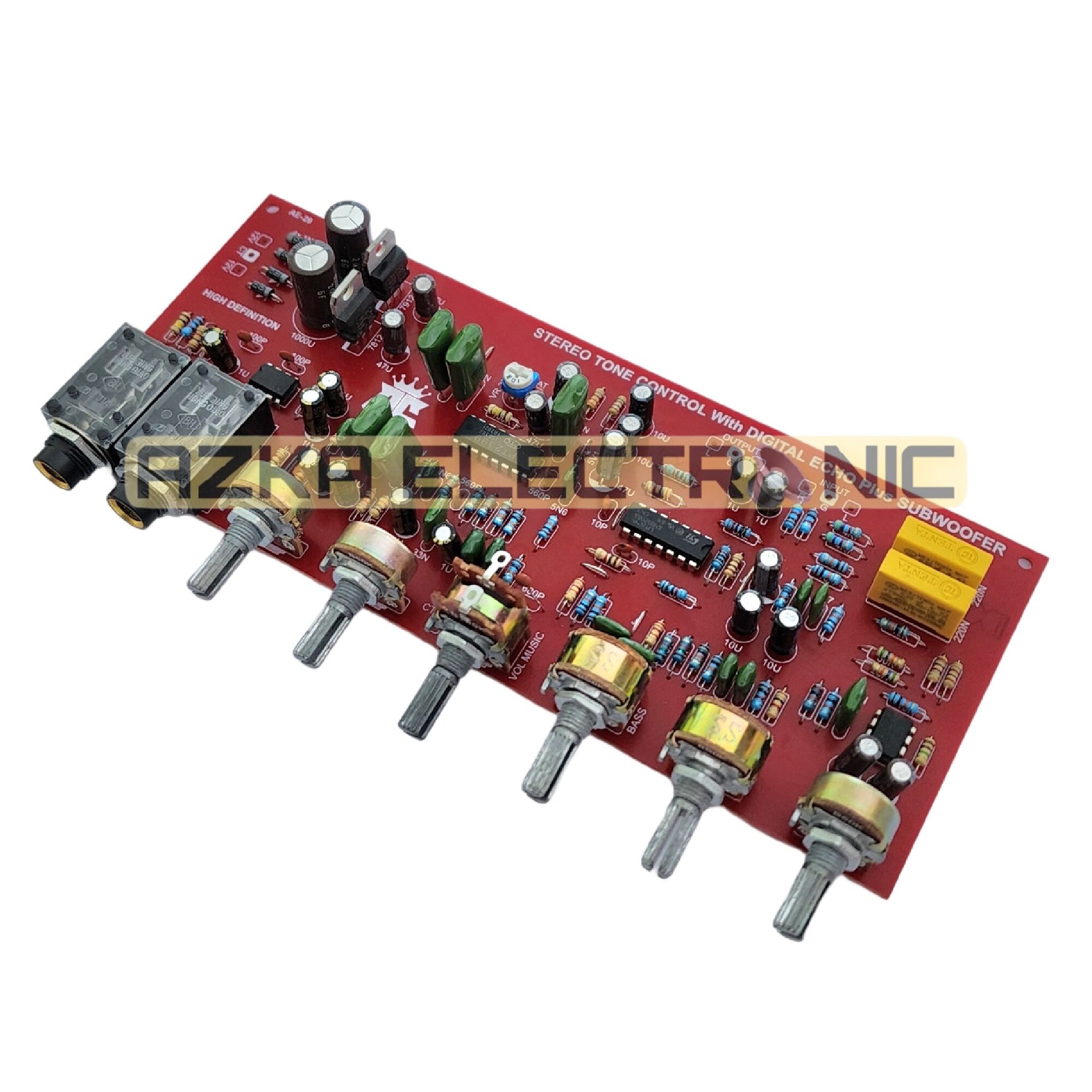 Kit Tone Control Stereo With Mic Echo Subwoofer Plus Regulator AE-29 ...