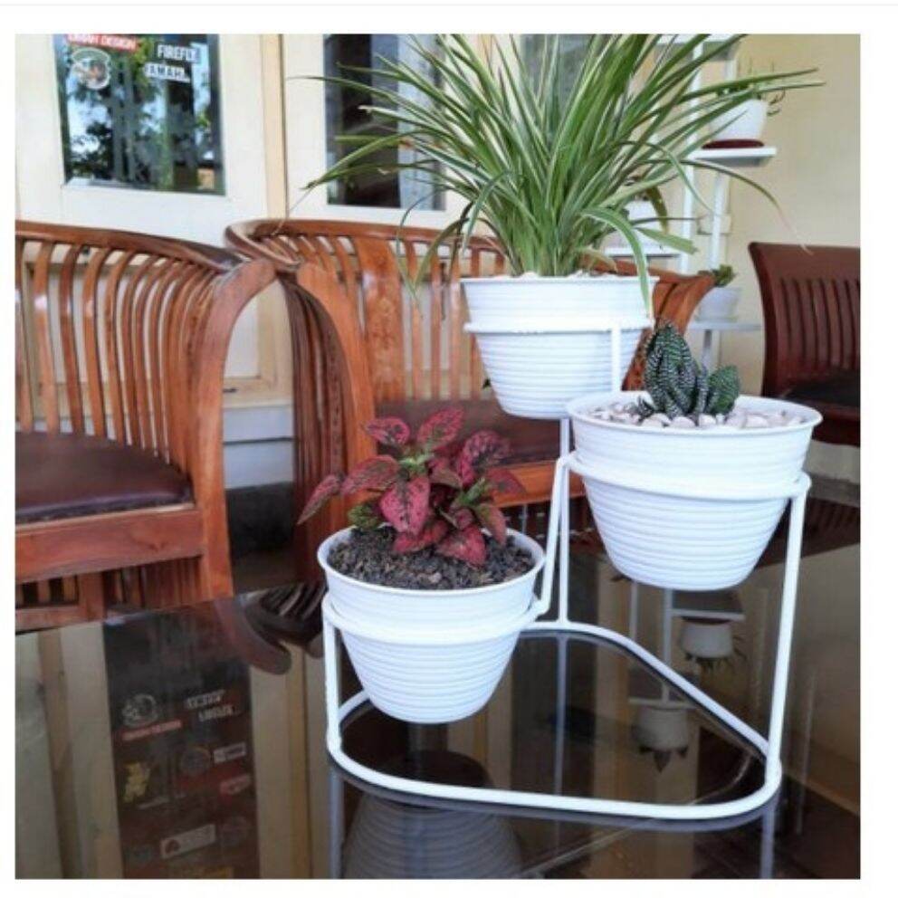 STANDING RAK BERTINGKAT/RAK POT 3 SUSUN/RAK POT HIAS/RAK POT TANAMAN ...