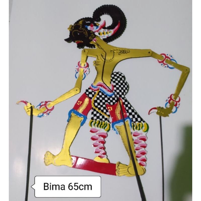 WAYANG BIMA WERKUDARA BRATASENA WAYANG KULIT KERTAS 75 cm ASLI | Lazada ...