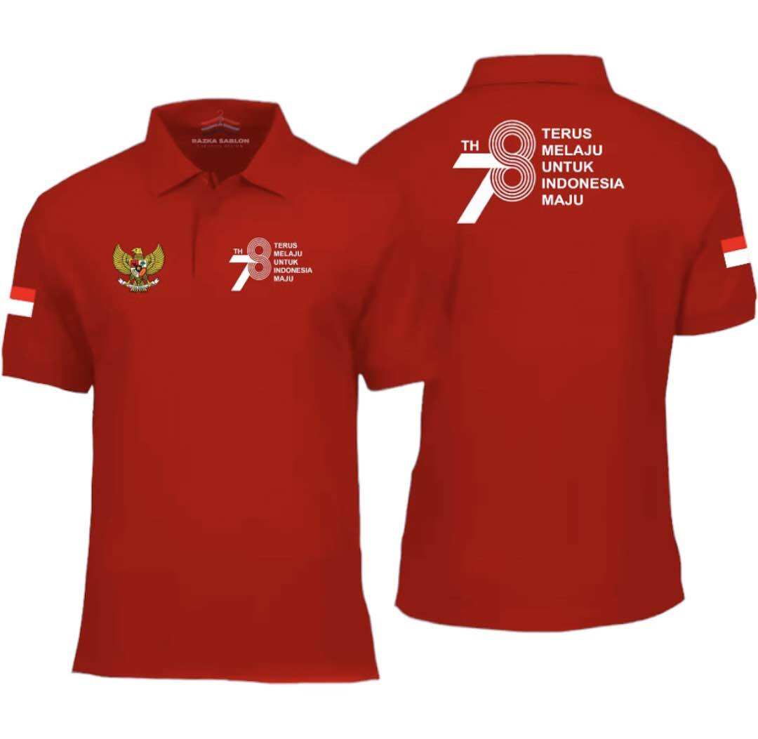 KAOS POLO 78 HUT RI MODEL TERBARU // KAOS POLO ADEM // KAOS POLO 17 ...