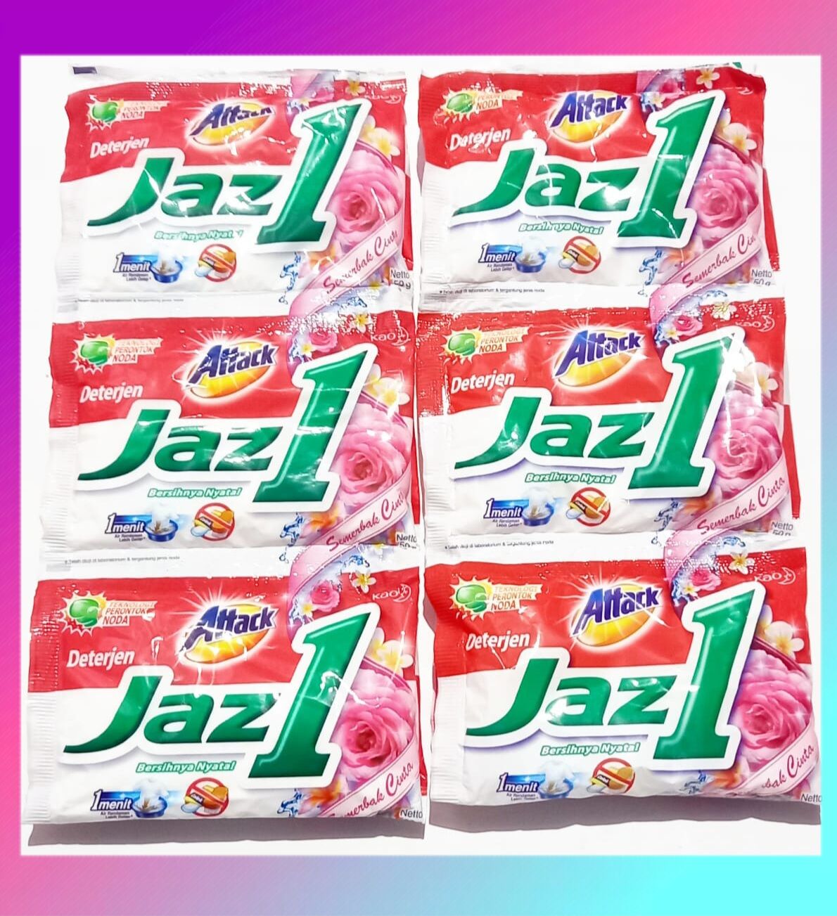 Attack JAZ 1 Renceng isi 6 pcs / perpcs 50 Gr | Lazada Indonesia