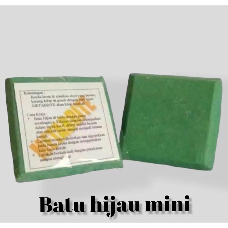 Batu Hijau METABRITE Minu/Langsol Sabun Obat Poles Stainless | Lazada ...