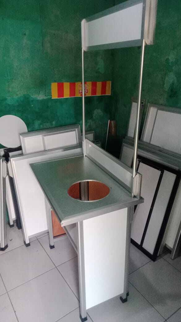 Meja lipat atau booth portable dengan lubang | Lazada Indonesia
