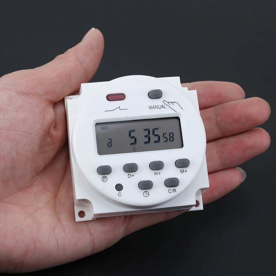 Timer Switch Digital Time Delay Relay 220V 12V CN101A Untuk Lampu ...
