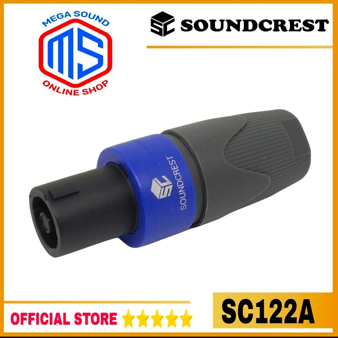 Jack Speakon 4pin Male Soundcrest SC122A Spikon BIRU HITAM | Lazada ...