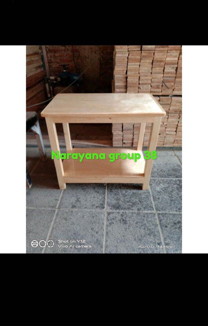 maja serbaguna multifungsi bahan kayu 2 susun tingkat murah / meja ...