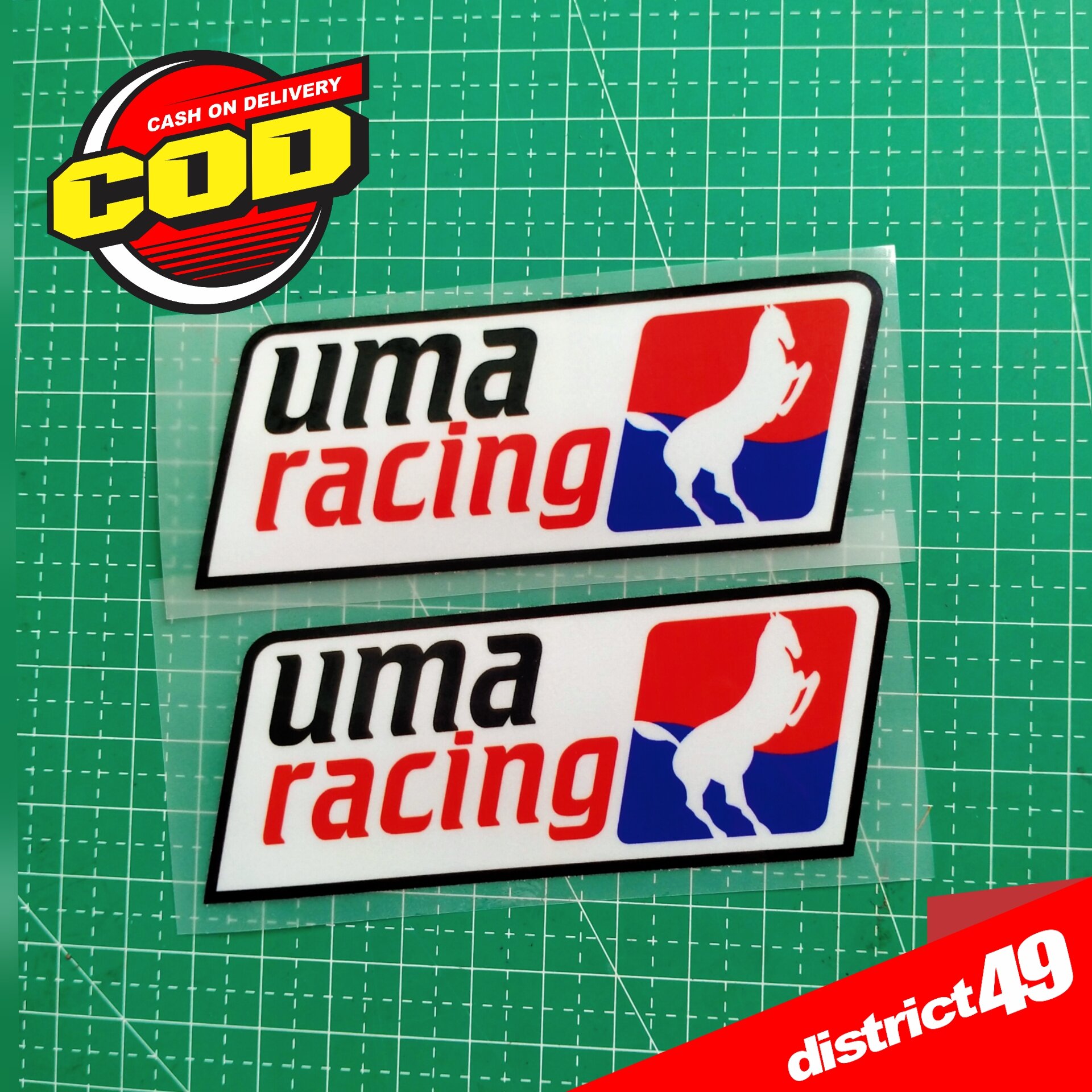 Sablon setrika Logo - Sablon UMA RACING | Lazada Indonesia