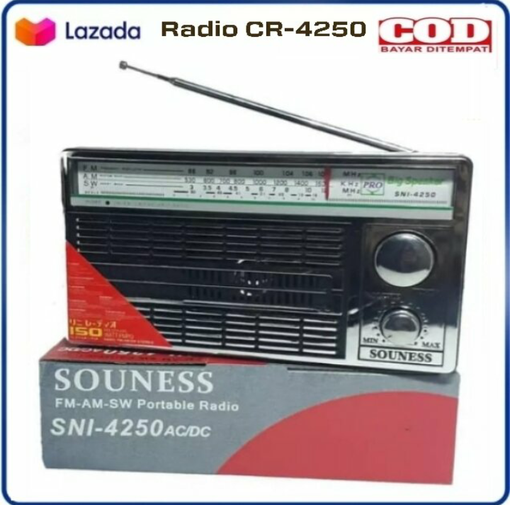Radio Internasional CR-4250 Radio digital Rodja TV FM/AM/SW | Lazada ...