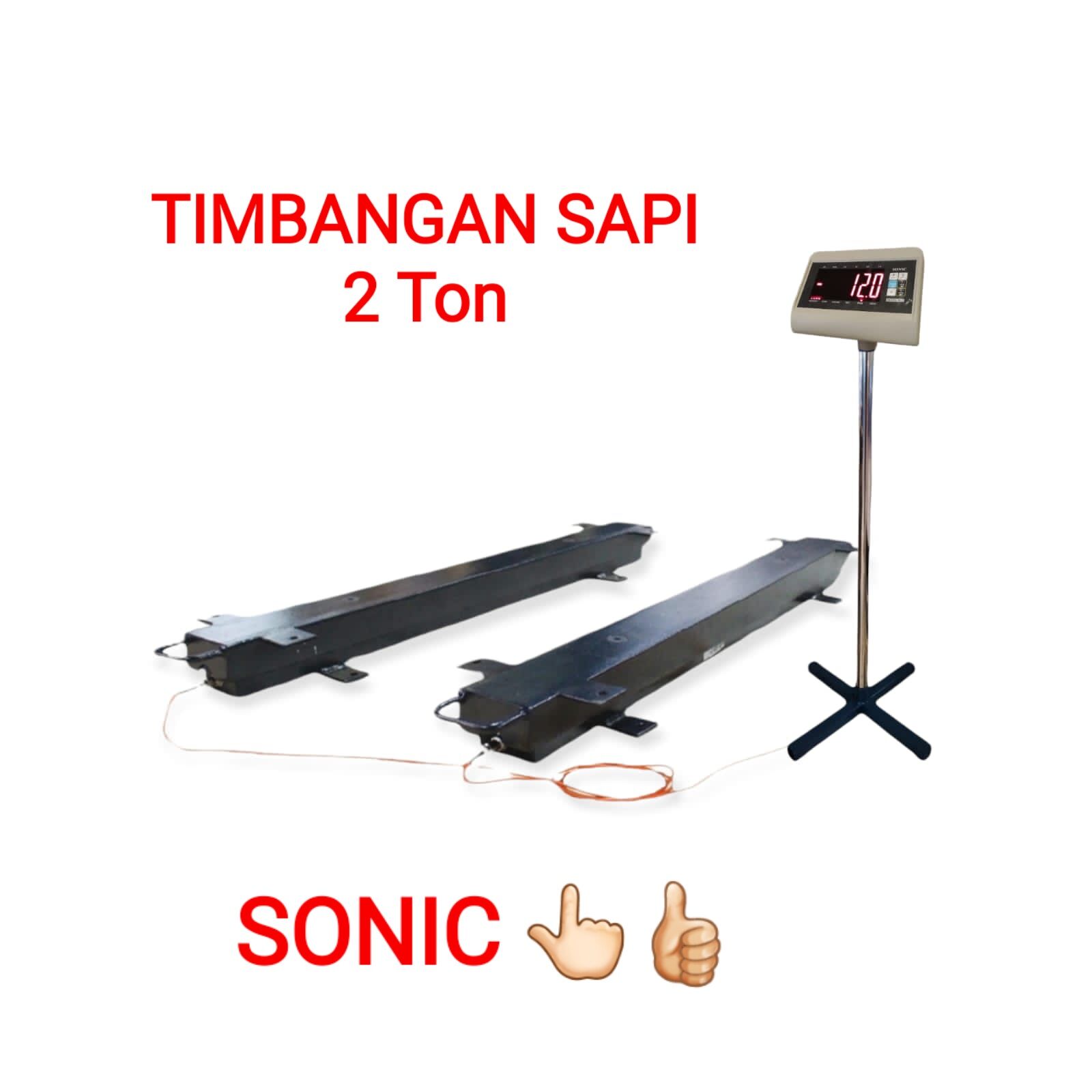 Timbangan Sapi Loadbarr 1 - 2 Ton Timbangan Ternak model Balok Loadbar ...
