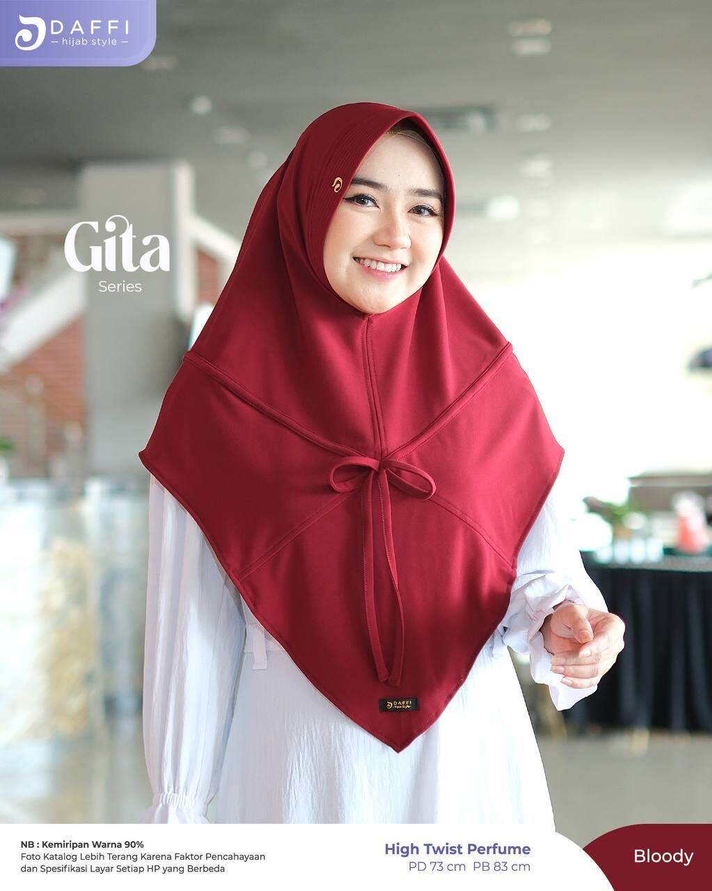 Gita Daffi Hijab Jilbab Instan Ped Jersey Terbaru Simple 2023 | Lazada ...