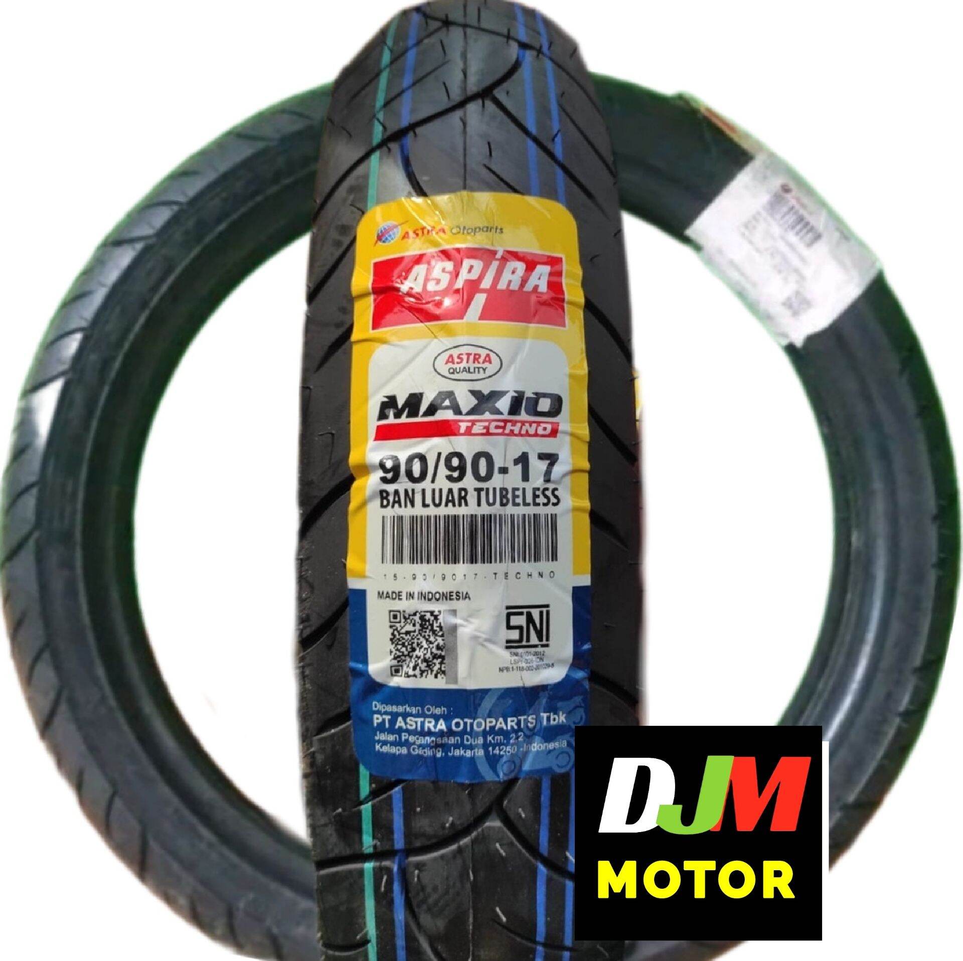 BAN TUBLES ASPIRA TECHNO UKURAN (70/90 RING 17) (80/90 RING 17) (90/90 RING 17) BAN BARU TAHUN ...