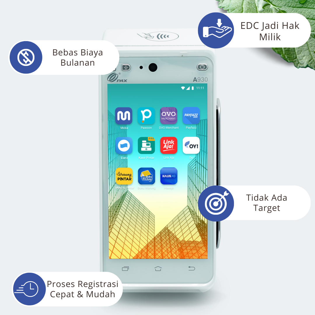 EDC Android Mini ATM Hausjo PAX A930 | Lazada Indonesia