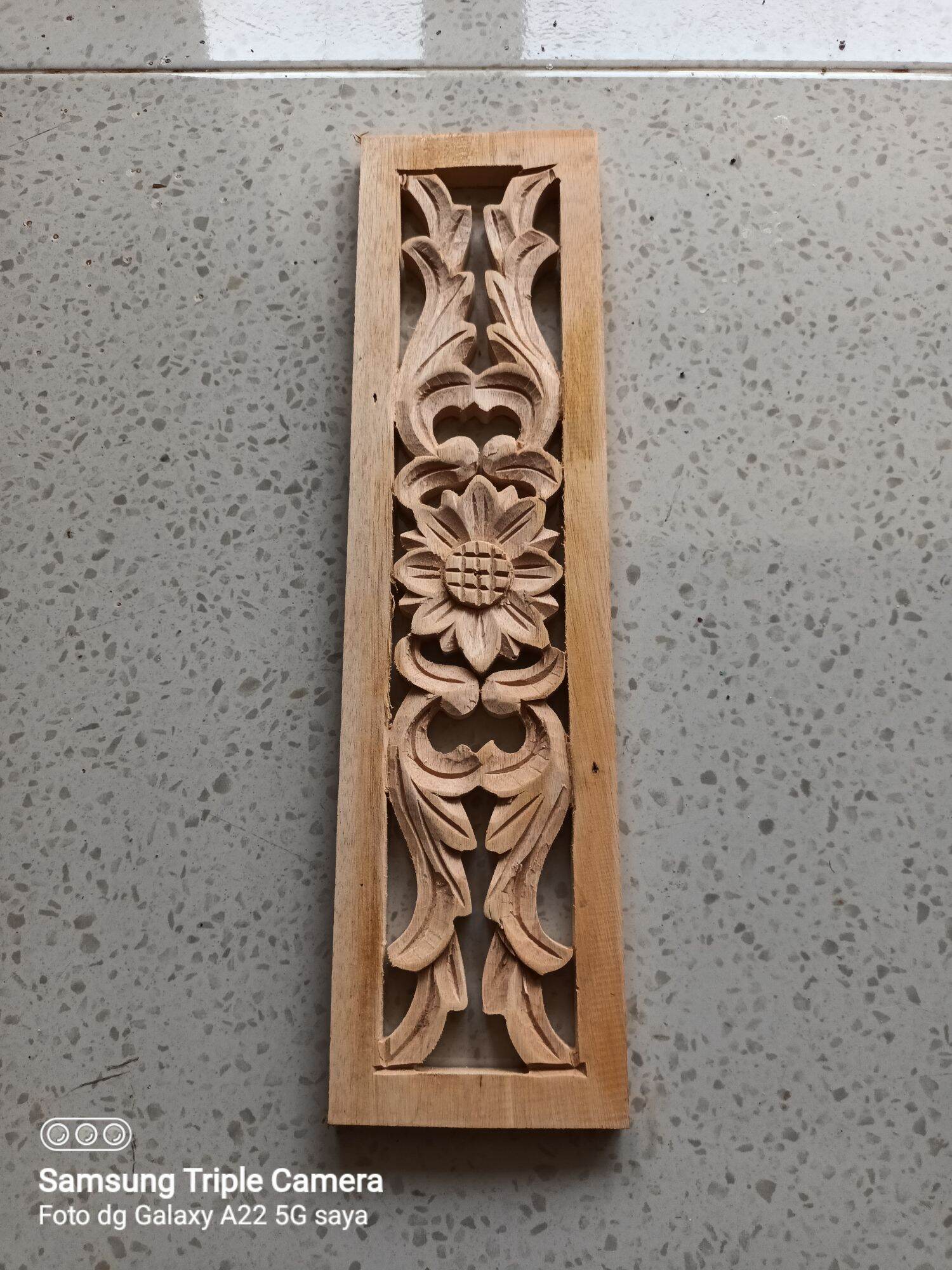 ornamen ukir ukiran kayu loster roster ukir kayu mahoni 10x35 cm ...