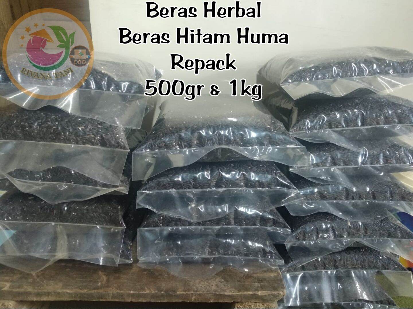 BERAS HITAM HUMA REPACK 500gr & 1Kg langsung dari pak Tani | Lazada ...