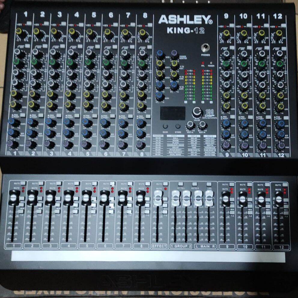 Mixer Ashley King 12 Original 12 Channel Multi Effect 199 Dsp | Lazada ...