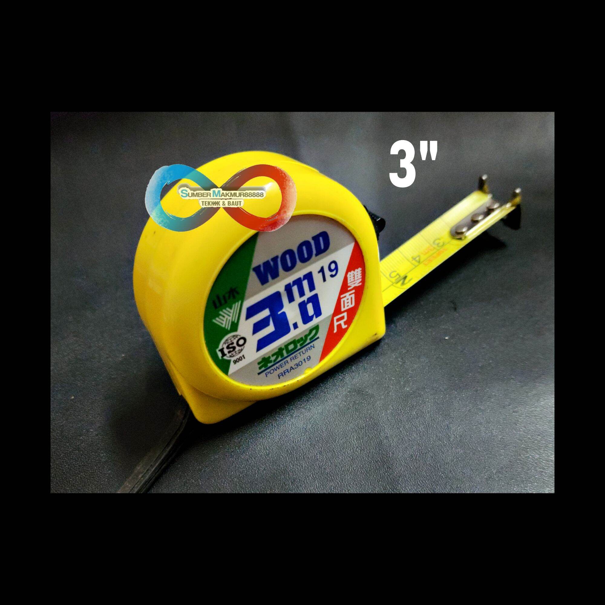 Meteran WOOD 3 mtr Roll meter | Lazada Indonesia