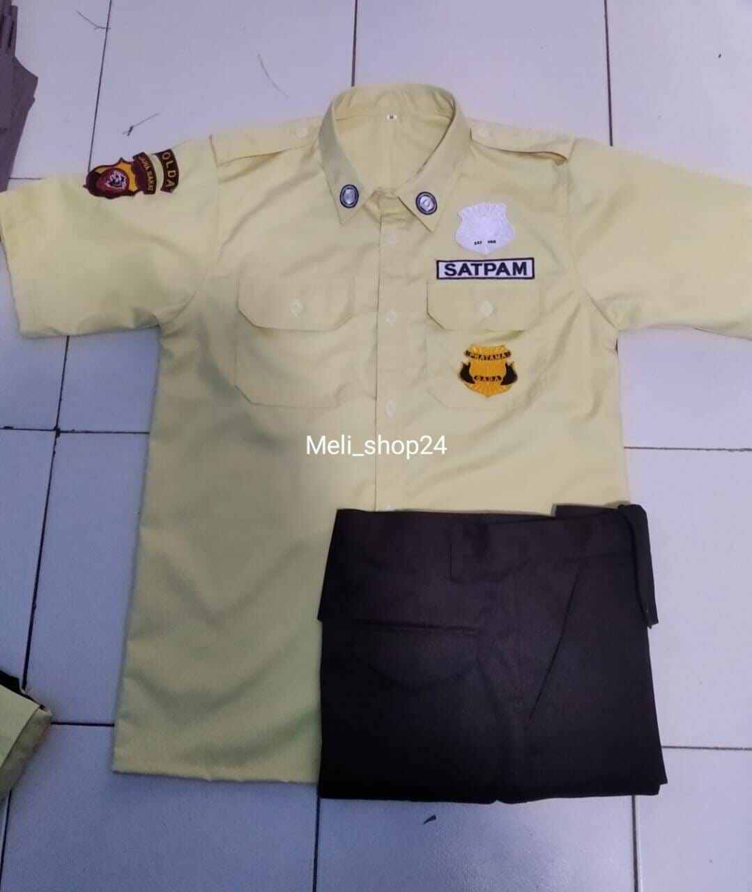 SERAGAM SATPAM KUNING TERBARU (TANPA ATRIBUT) DAN CELNA PDH | Lazada ...
