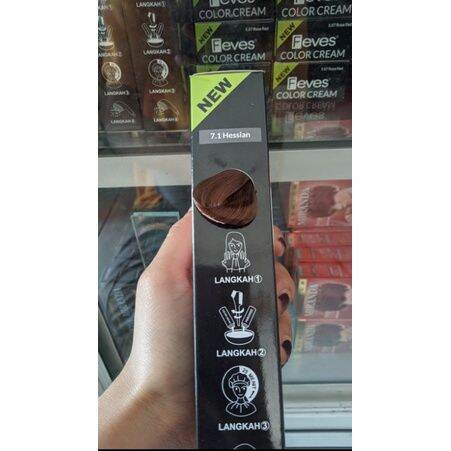FEVES - Hair Color Cream 60ml / Pewarna Rambut / Cat Rambut Feves ...