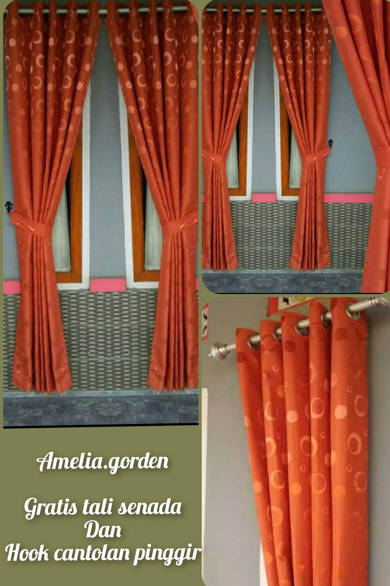 gorden nikita warna orange gordeng pintu korden jendela hordeng ...