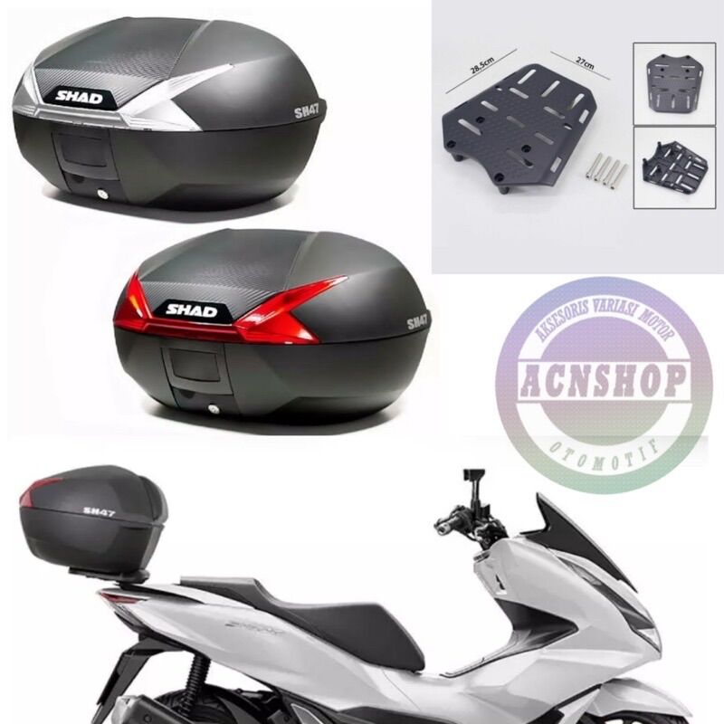 BOX SHAD SH47 PLUS BREKET BOX MOTOR PCX 150 - PCX 160 NEW 2021 | Lazada ...