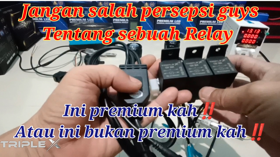 relay set lampu LED tambahan tembak Mini projie 2 mode 3 mode untuk ...