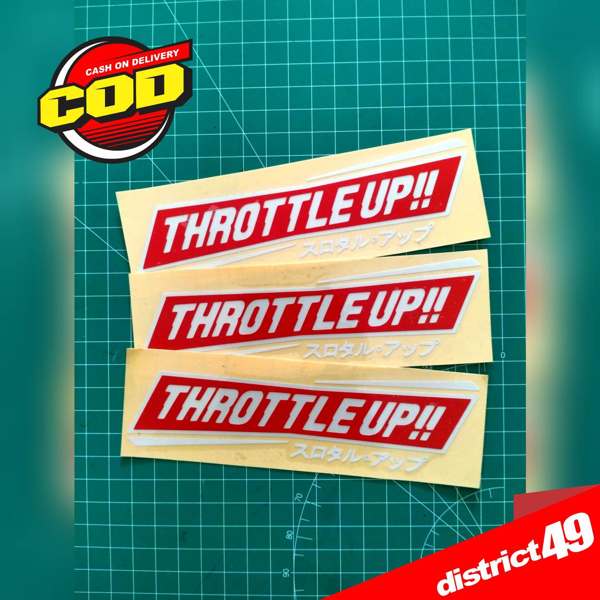 Sticker cutting Throttle up warna - Cutting sticker Throttle up ...