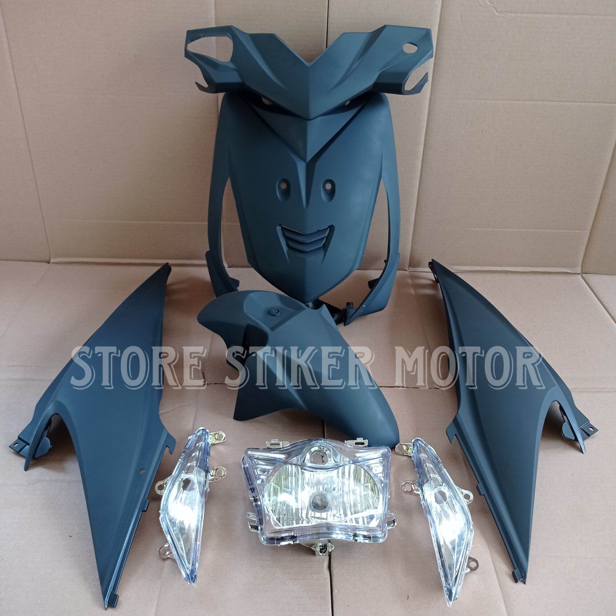 COVER FULL BODY HALUS HONDA BEAT KARBU 2008-2009 WARNA HITAM DOFF PLUS ...