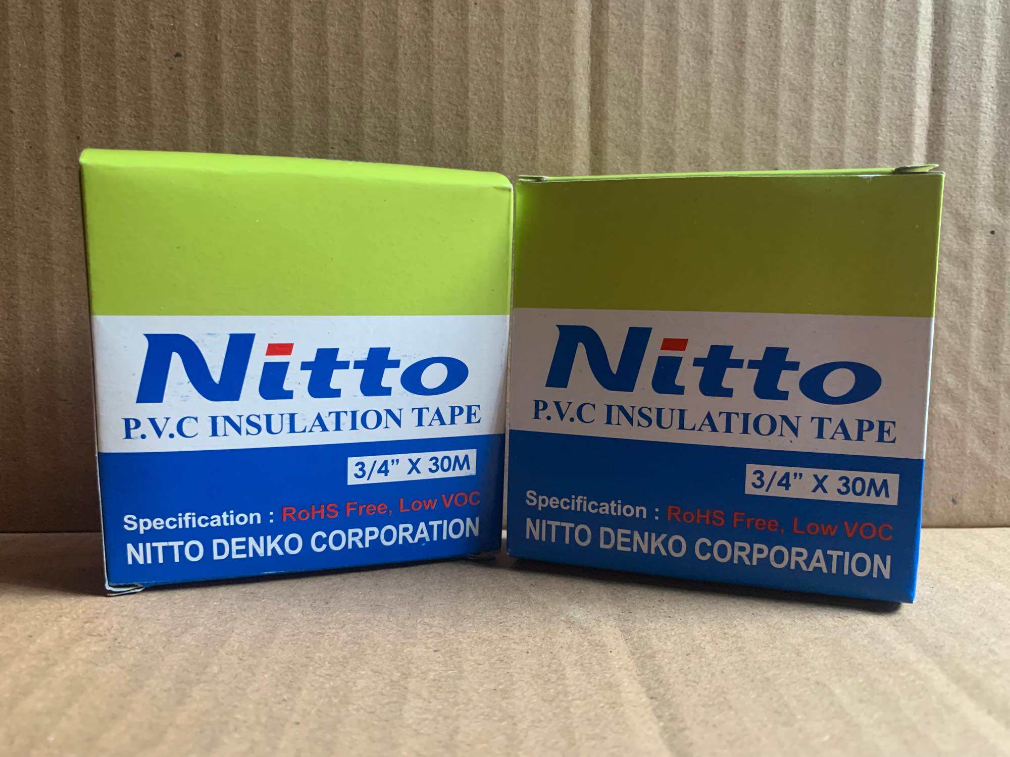 ISOLASI NITTO HITAM PVC Original 3/4"x 30m, Isolasi Listrik | Lazada ...