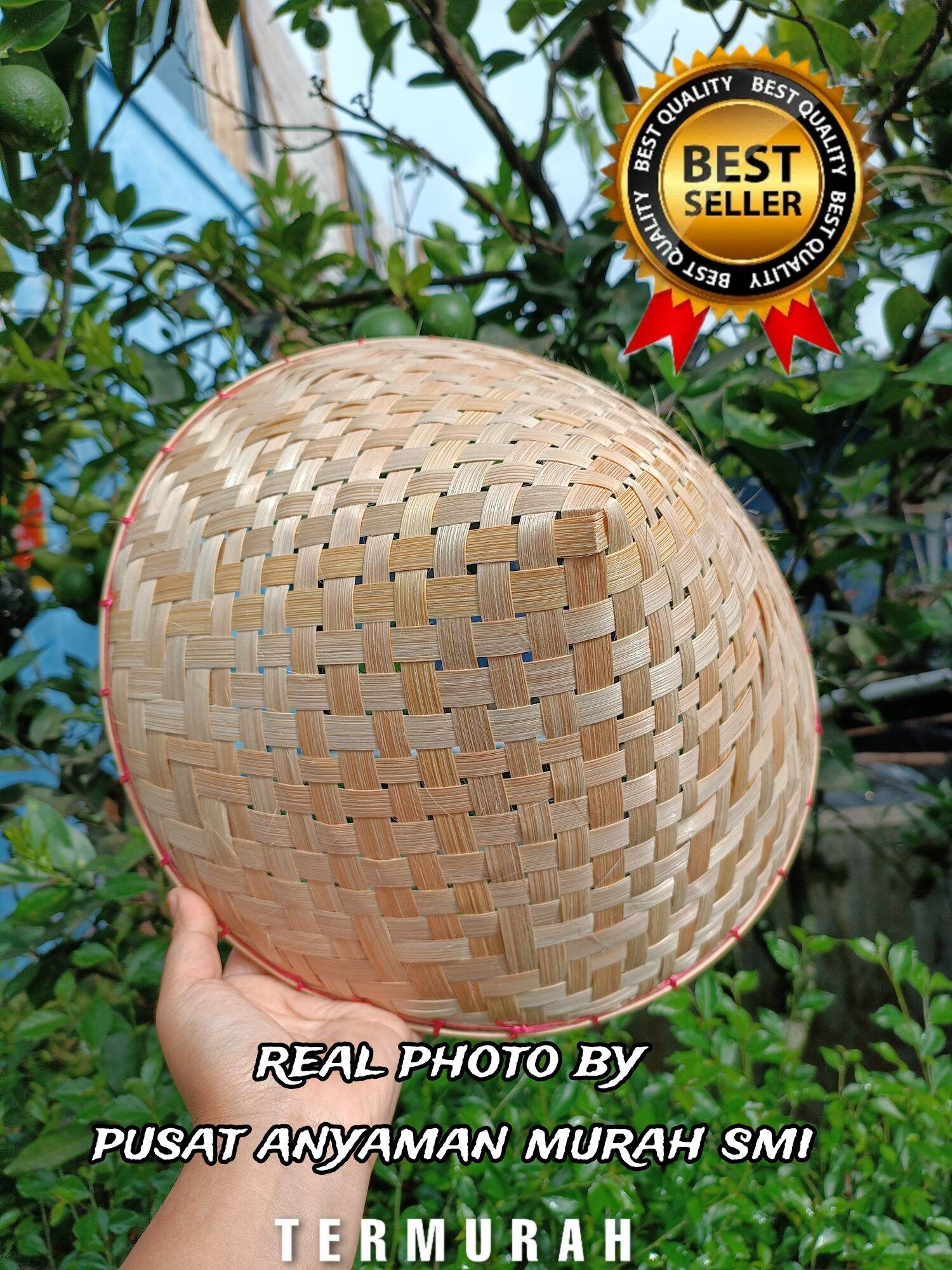 kukusan bambu kukusan kerucut kukusan anyaman bambu serbaguna | Lazada ...