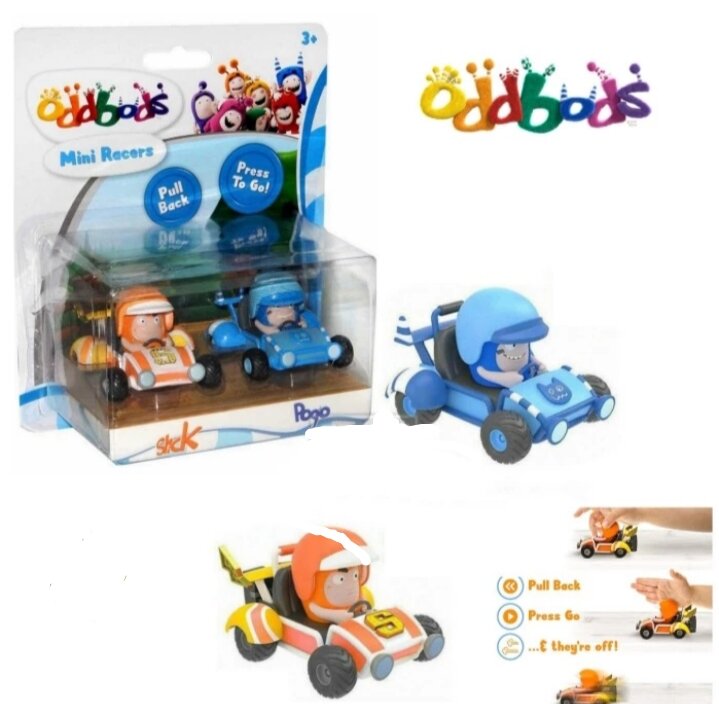 Oddbods Mini Racers - Pogo dan Slick - Mainan Oddbods | Lazada Indonesia