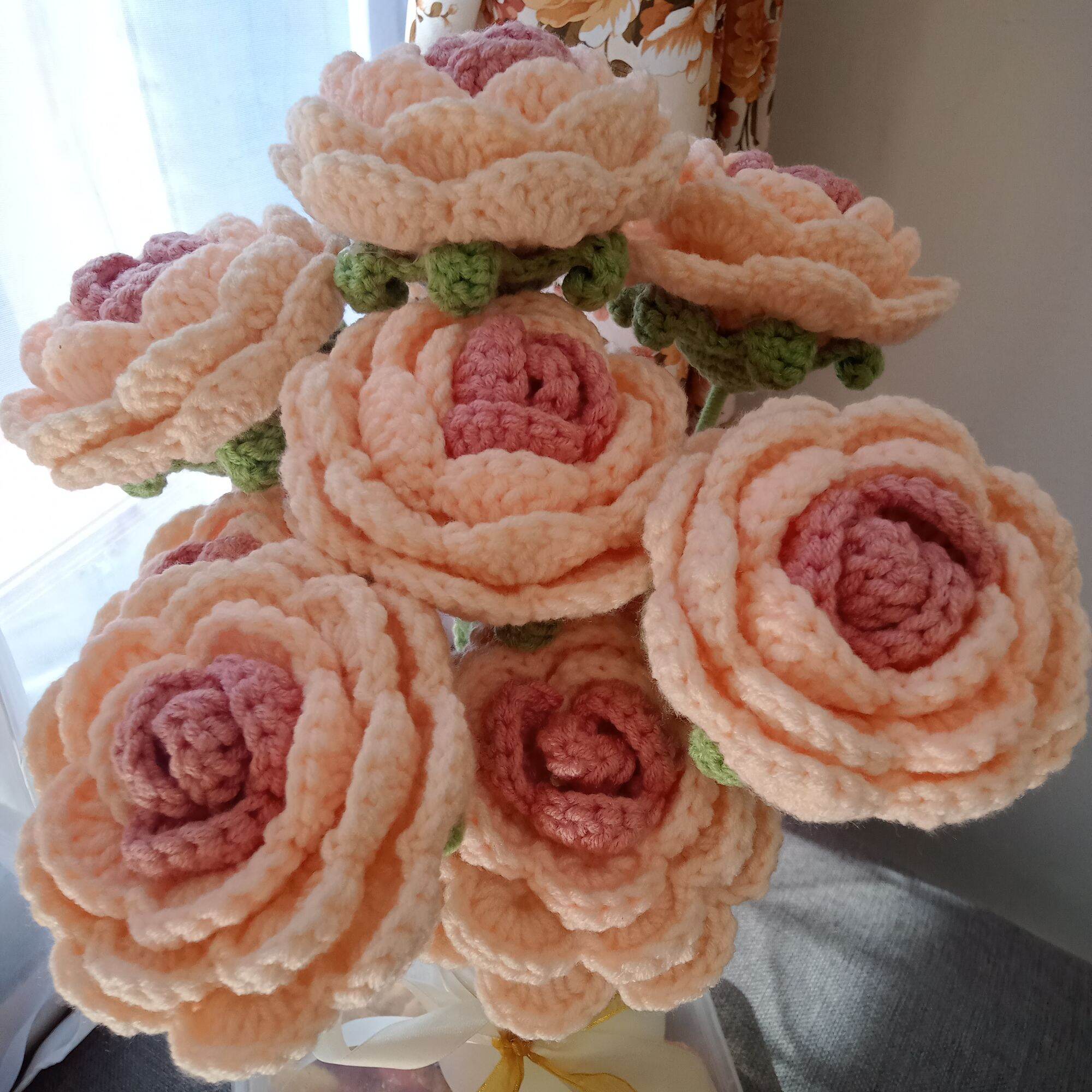 Ready!! bunga rajut/crochet/buket bunga rajut/buket wisuda | Lazada ...