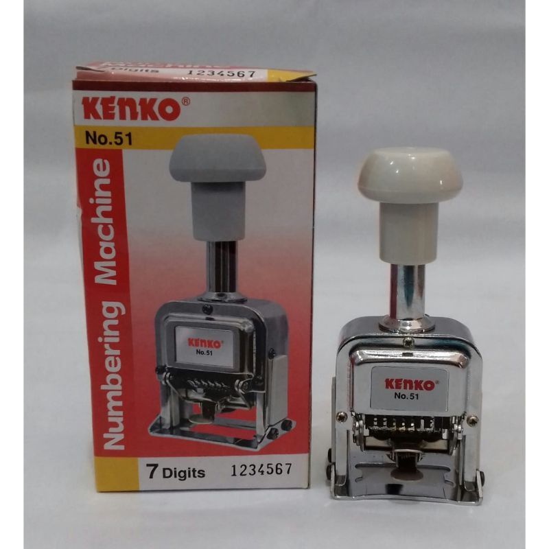 Stempel Kenko Automatic Numbering Machine No.51 7 Digits | Lazada Indonesia