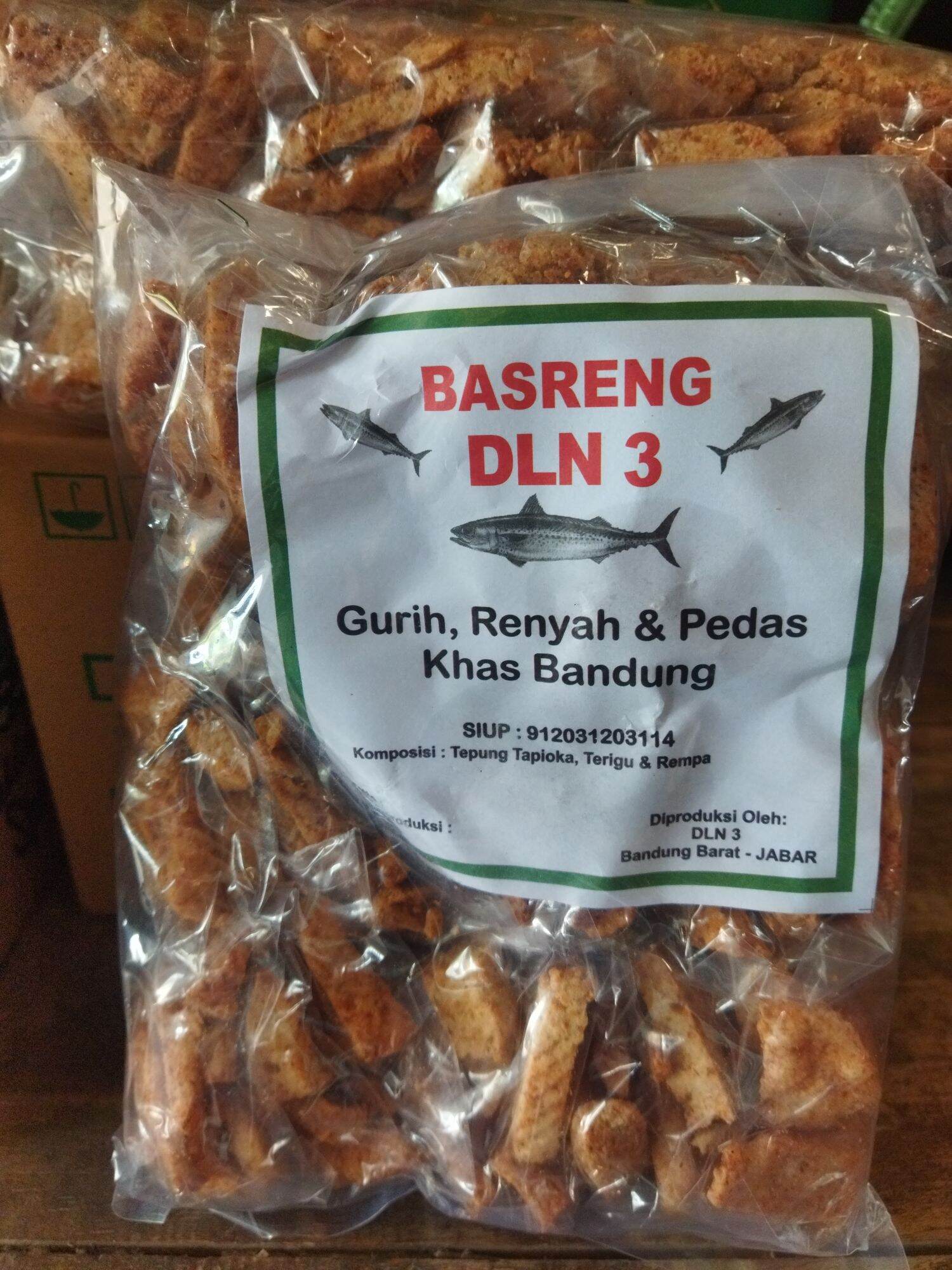 Basreng DLN 3 Baso Goreng Gurih Renyah Pedas Khas Bandung 1 Pak Isi 25 ...