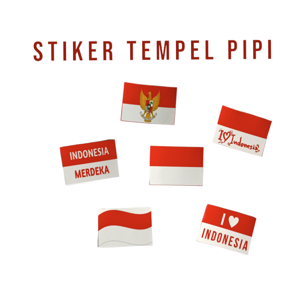 stiker tempel pipi merah putih 12 PCS | Lazada Indonesia