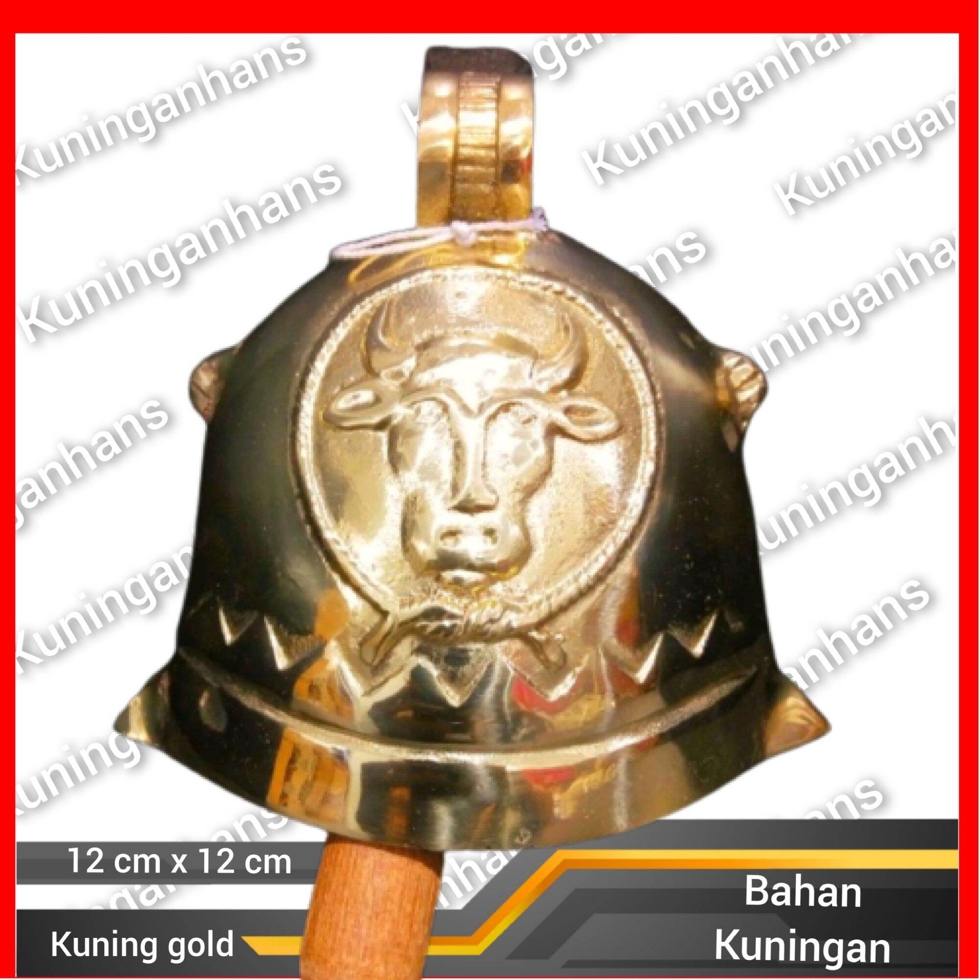 klontong sapi kuningan jumbo besar lonceng sapi kerbau | Lazada Indonesia