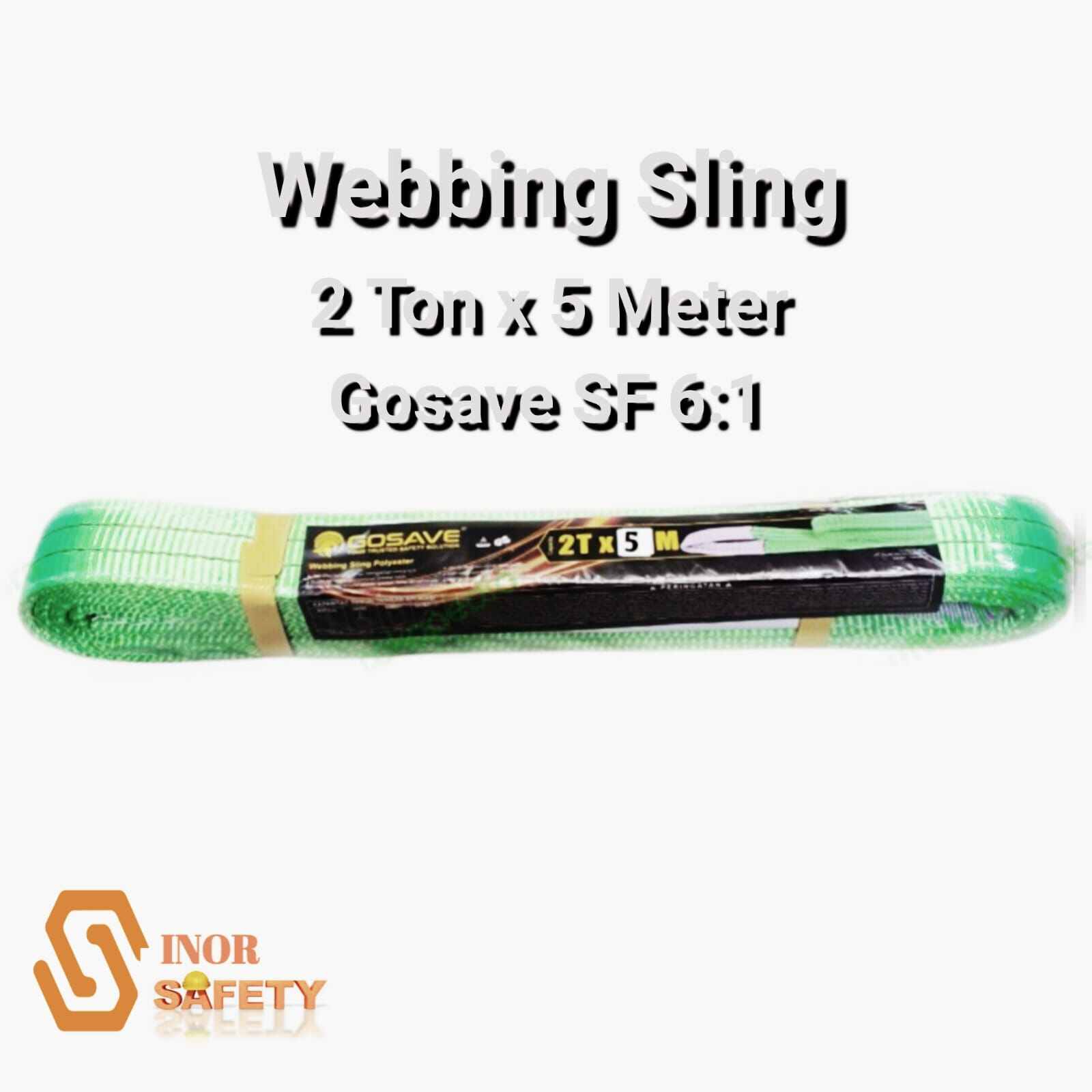 WEBBING SLING SAFETY 2 Ton x 5 Meter Tali Pengikat Pengangkat | Lazada ...