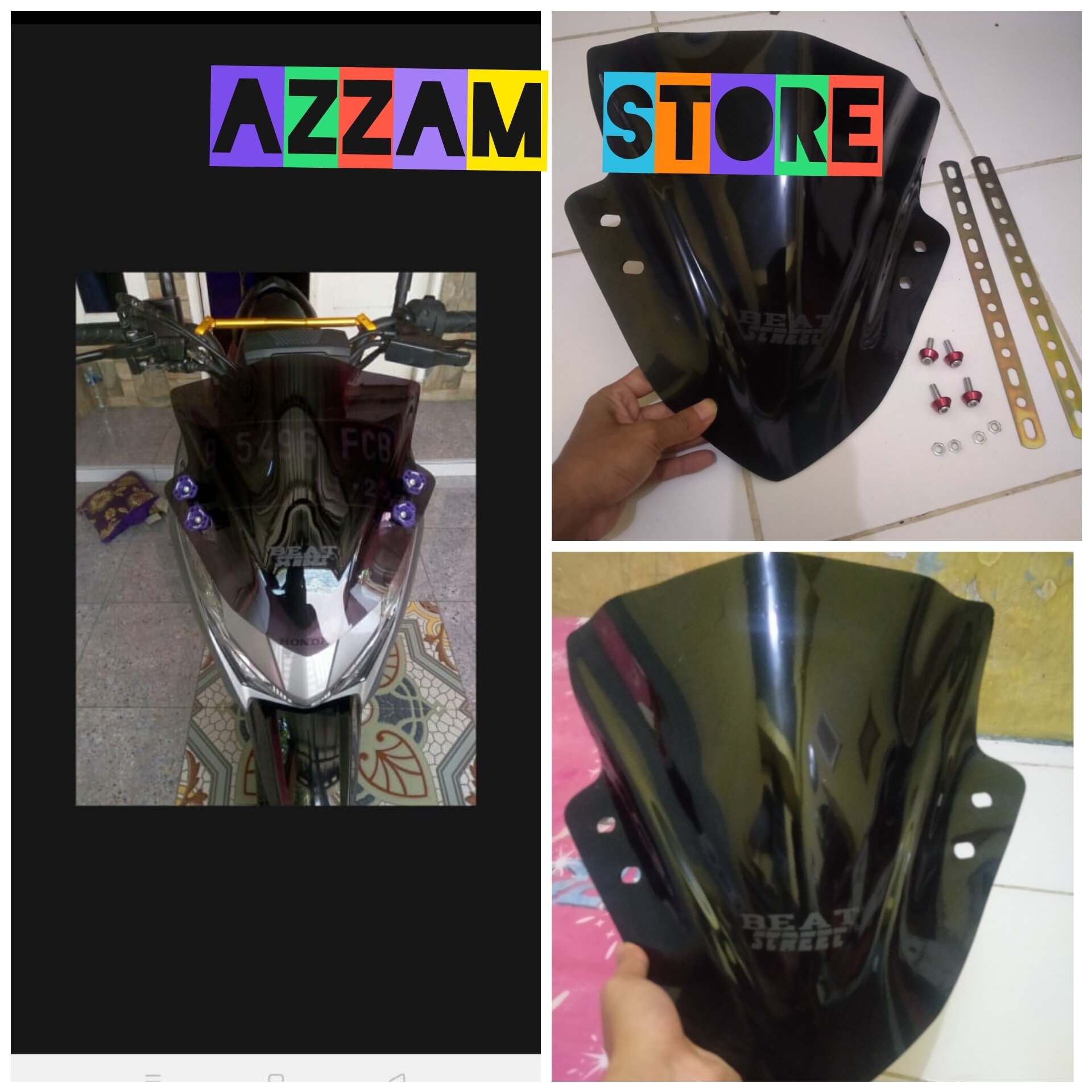 VISOR BEAT STREET NEW VISOR BEAT NEW LOGO PLUS BAUT | Lazada Indonesia