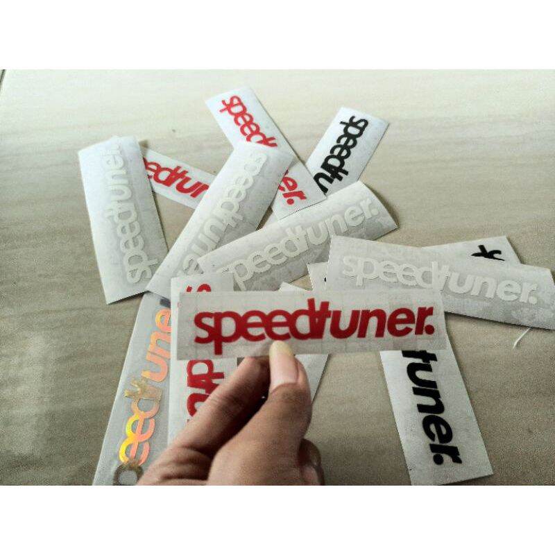 stiker tulisan speedtuner ukuran 10cm | Lazada Indonesia