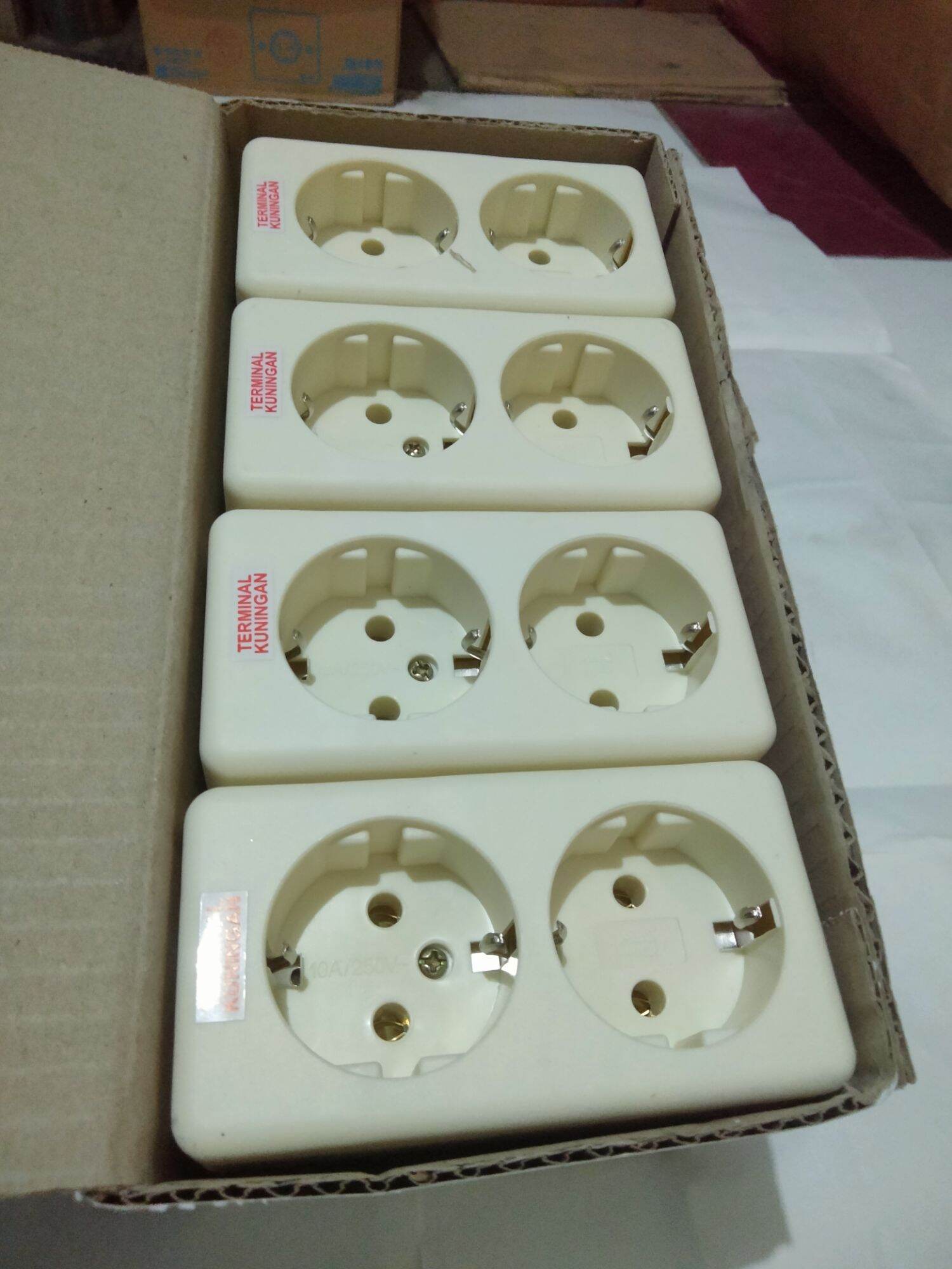 Stopkontak Arder 2 lubang SNI terminal listrik colokan steker | Lazada ...