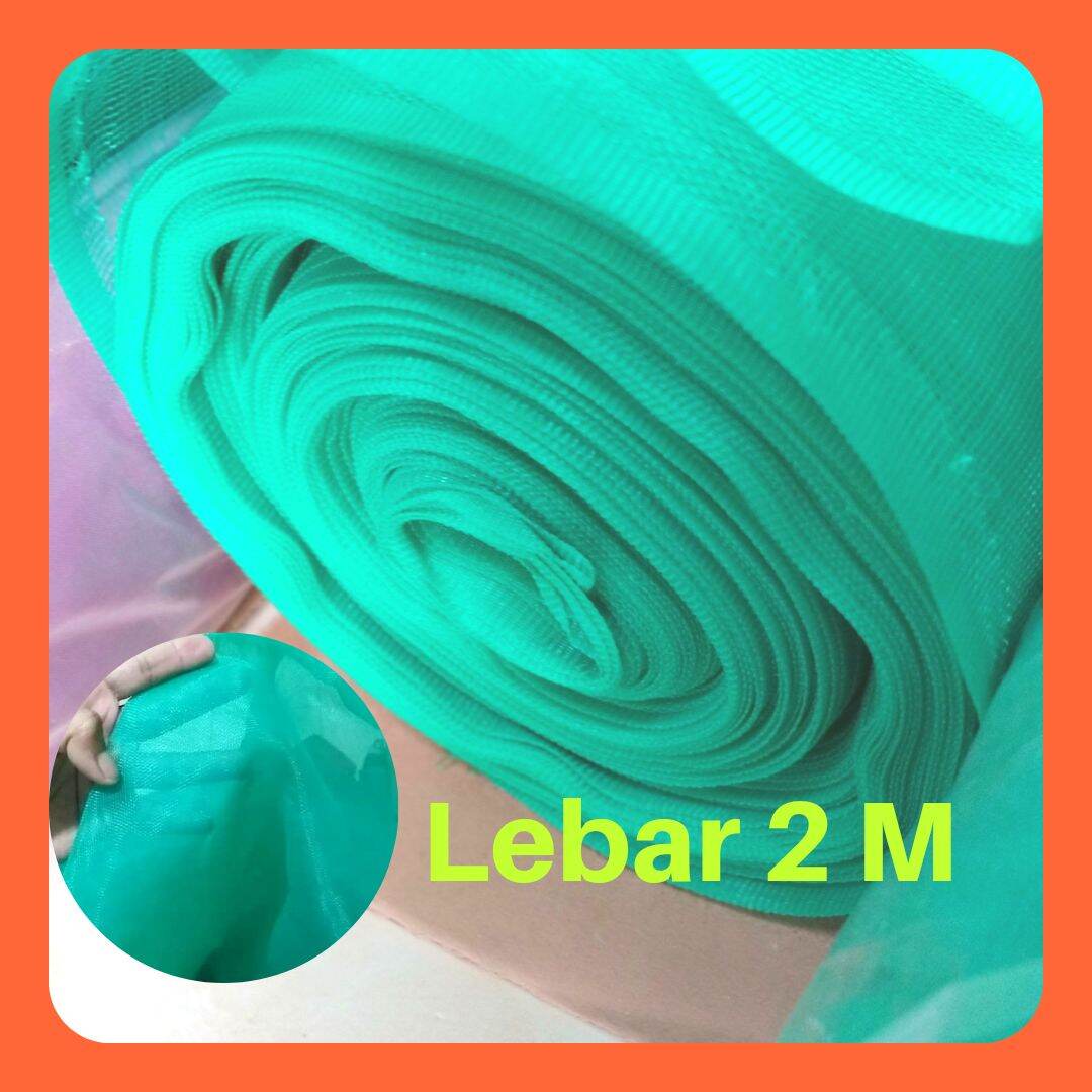 Waring Jaring Kasa Insert hijau lebar 1 dan 2 meter | Lazada Indonesia