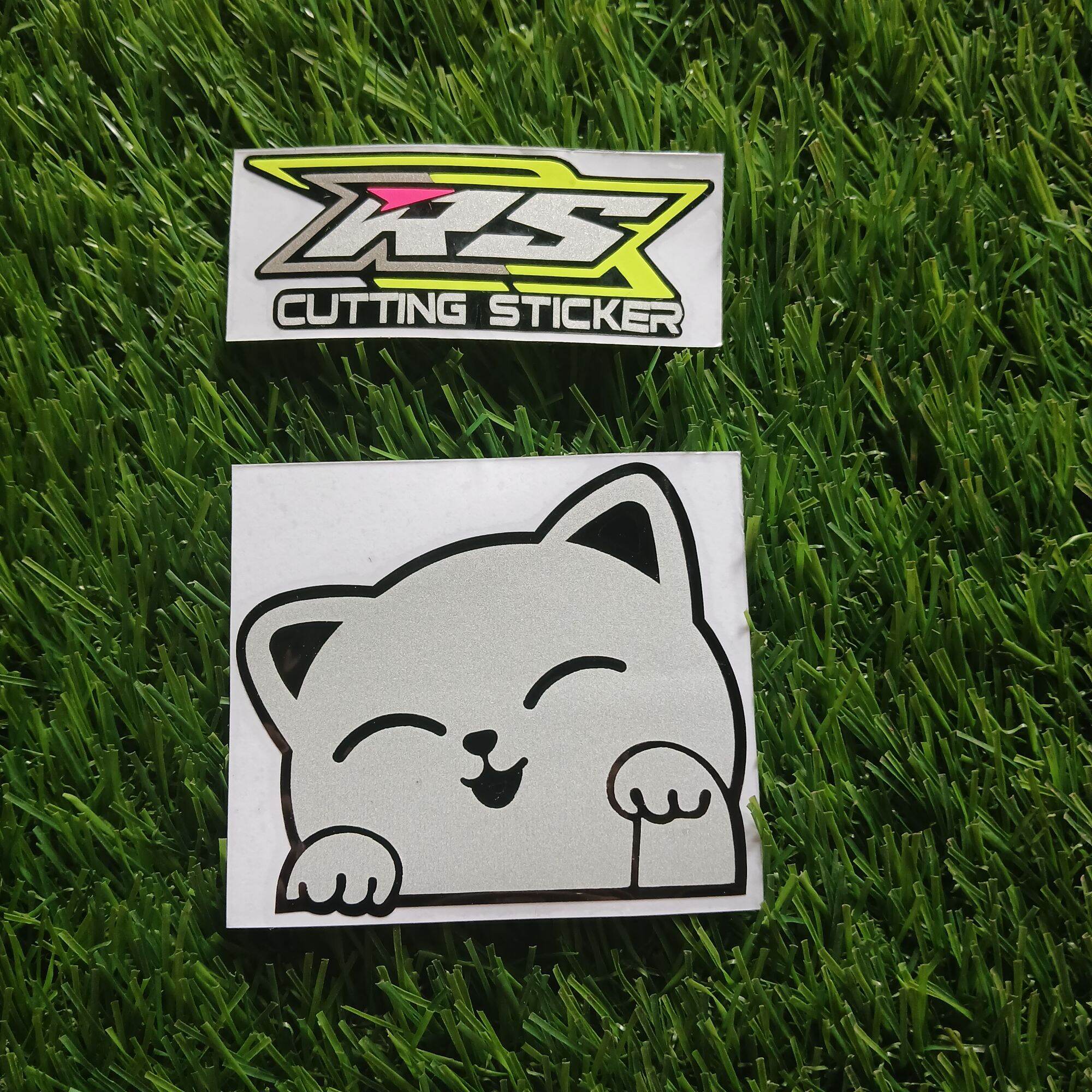 sticker kucing lucu sticker panda sticker cutting | Lazada Indonesia