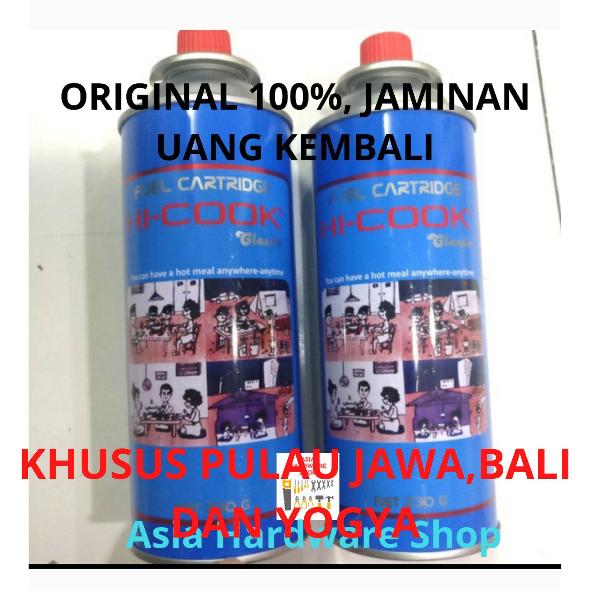 Tabung Gas Hi-Cook 230 gram Tabung Gas Mini Hi Cook Kompor Portable ...