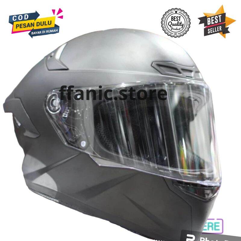 Helm KBR TT COURSE leopard full face paket ganteng spoiler ttc BISA COD ...