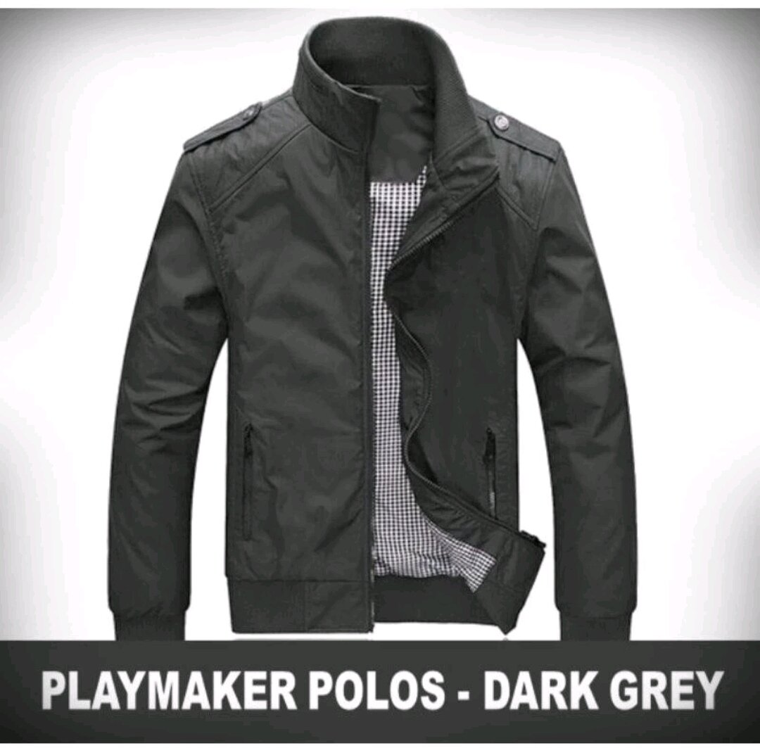 jaket polos pria wanita playmaker waterproof termurah / jaket olahraga ...