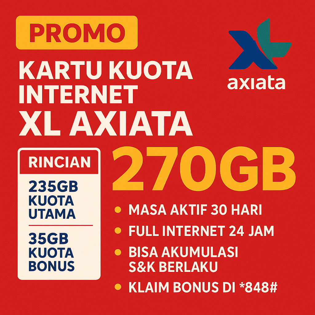 [PROMO] PERDANA KUOTA INTERNET XL 500GB FULL INTERNET 24JAM 30HARI ...