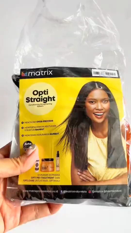 MATRIX Optistraight 125ml x2 STEP 1 + STEP 2 Obat Smoothing Pelurus ...