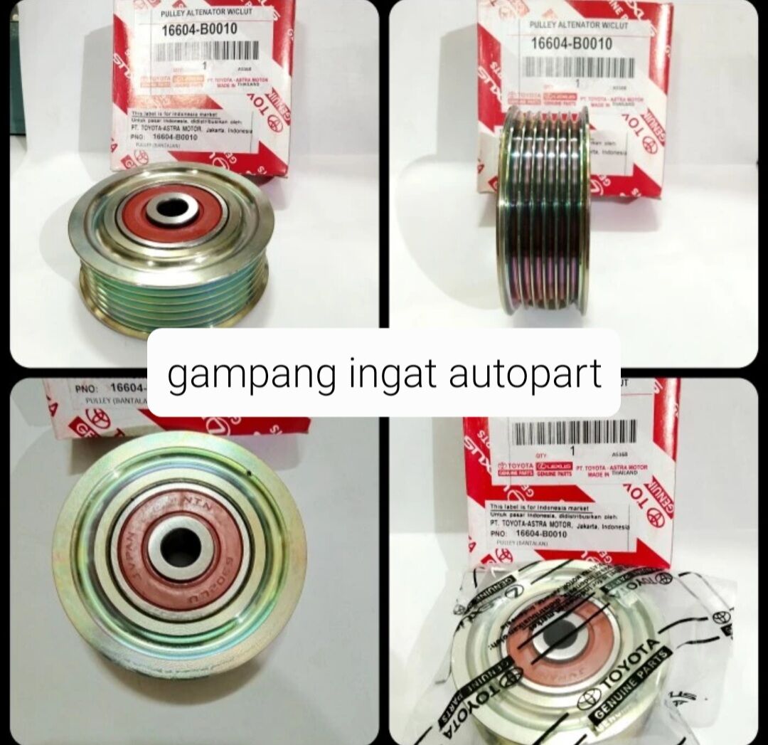 Bearing Laher Pully Pulley Alternator 6pk Avanza 1.5 Veloz Rush Terios ...